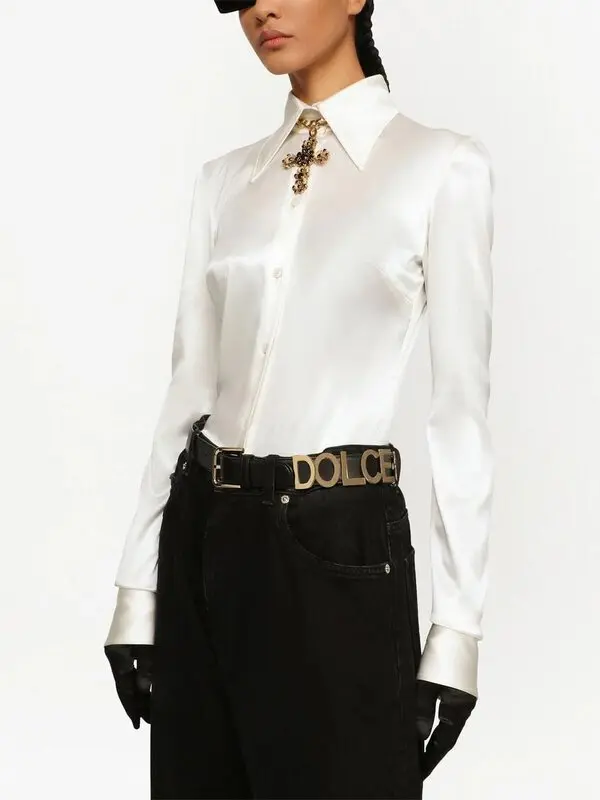 Dolce & Gabbana Cintura Con Placca Logo