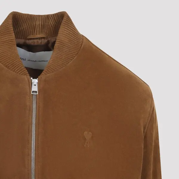 AMI Paris Suede Zipped Jacket