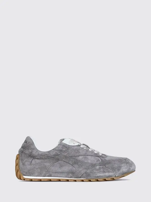 Bottega Veneta Orbit Flash Suede Sneakers - Gray