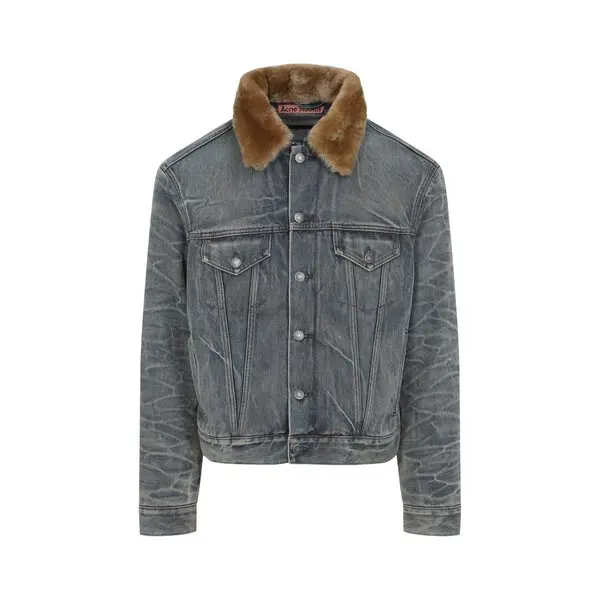 Acne Studios Regenerative Cotton Denim Trucker Jacket - Blue