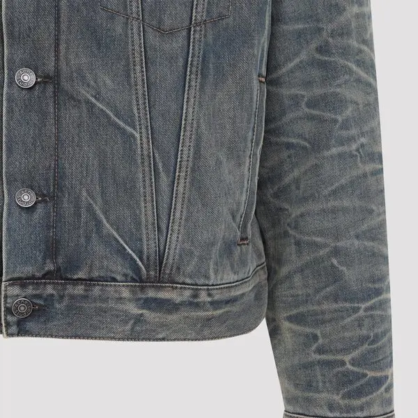 Acne Studios Regenerative Cotton Denim Trucker Jacket