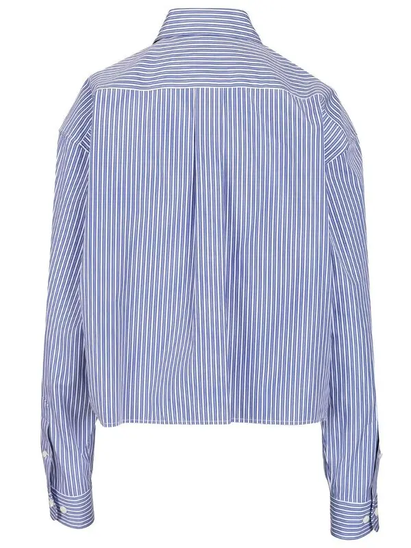Miu Miu Poplin Shirt With Logo