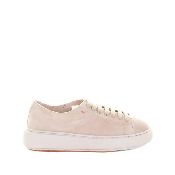 Santoni Suede Platform Trainers - Multicolor