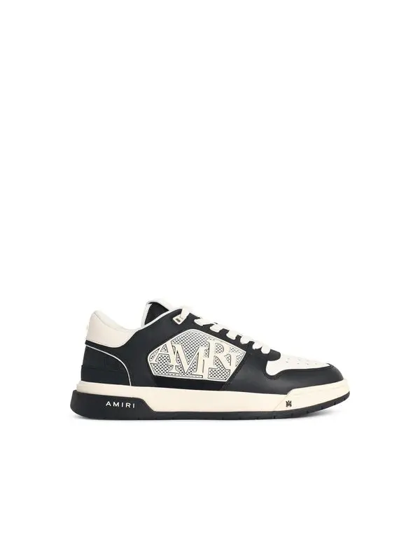 Amiri Ma Quad Debossed Classic Low' Sneakers In And White Leather Blend - Black