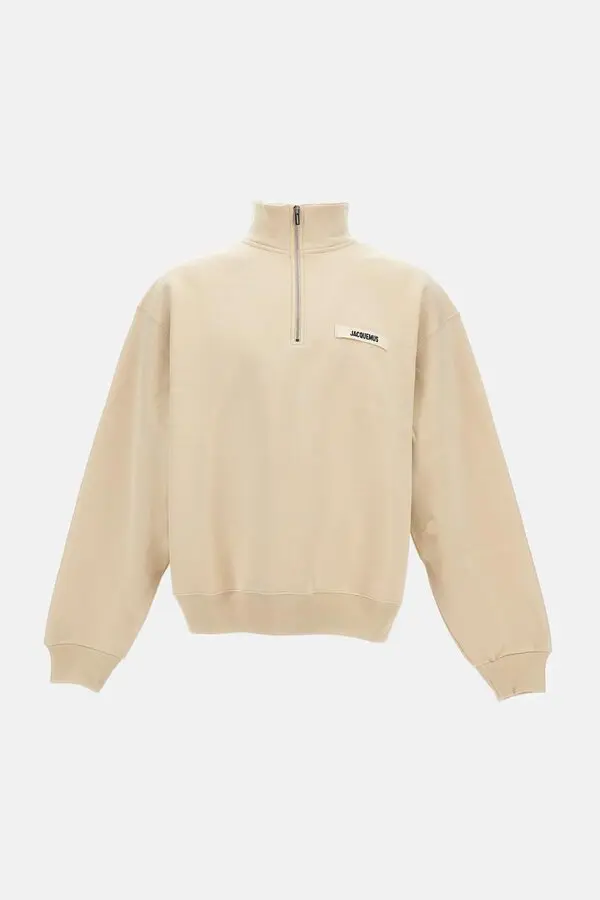 Jacquemus Gros Grain Sweatshirt With Zip - Multicolor