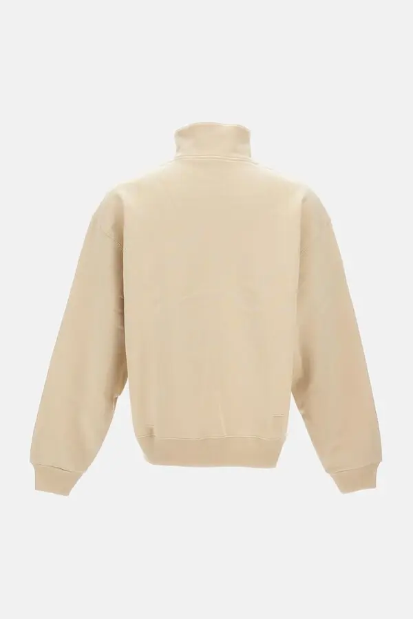 Jacquemus Cotton High Neck Sweatshirt With Zip - Multicolor