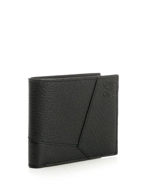 Loewe Puzzle Bifold Wallet In Grained Calfskin