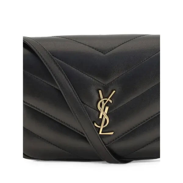 Saint Laurent Chevron Quilted Leather Tote