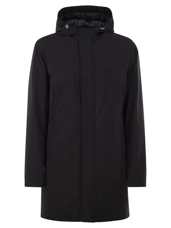 Herno Stretch Technical Fabric Hooded Padded Parka - Multicolor