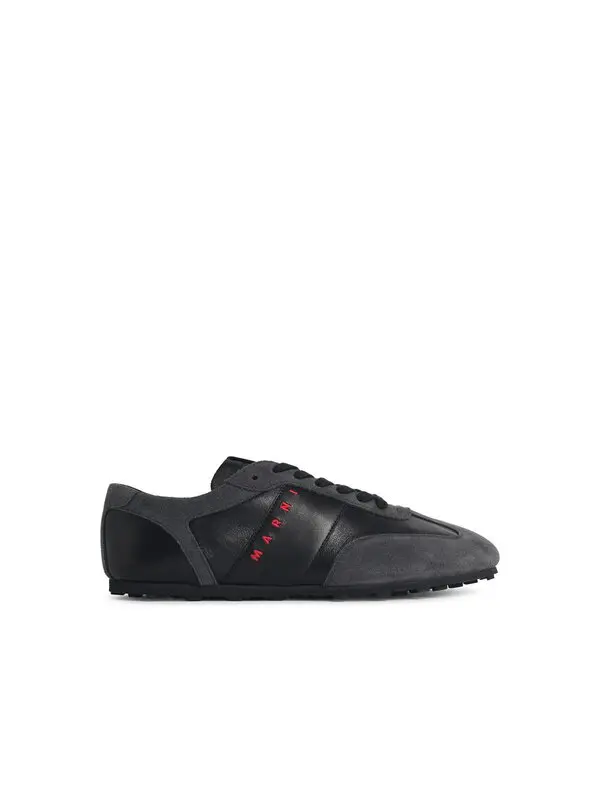 Marni Softy Soccer' And Grey Leather Sneakers