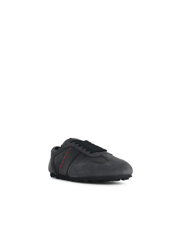Marni Softy Soccer' And Grey Leather Sneakers