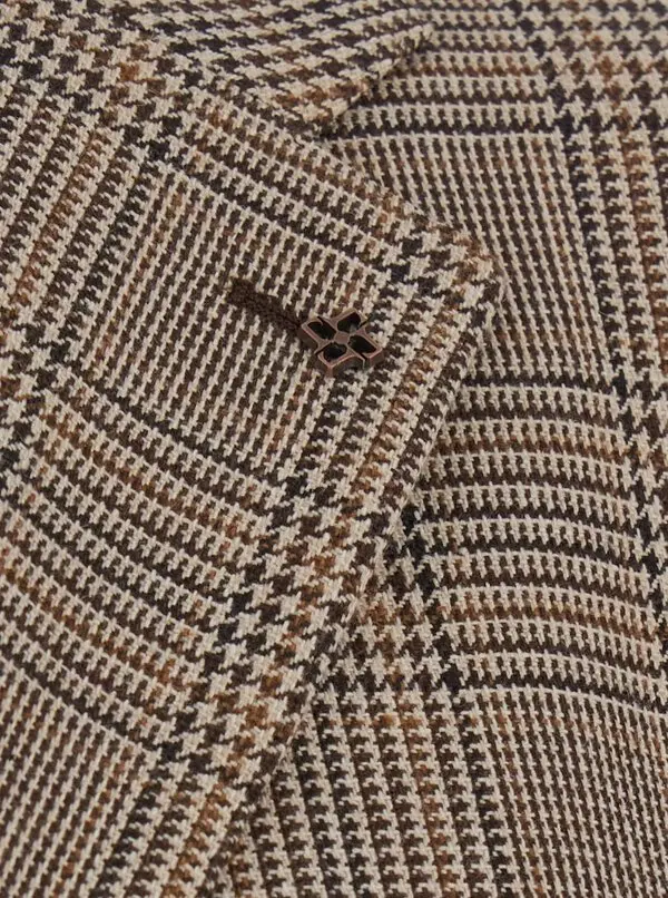 Tagliatore New York Wool Houndstooth Single-breasted Jacket - Multicolor