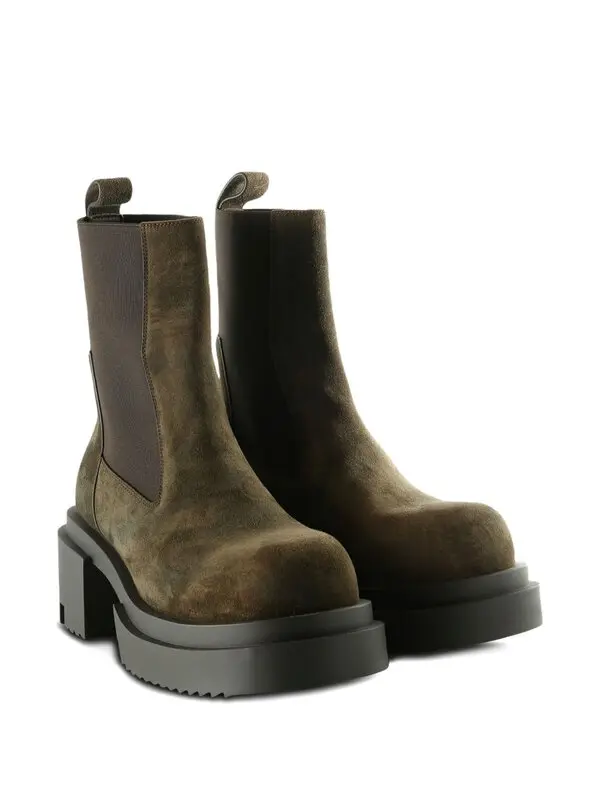 Rick Owens Suede Leather Boots - Multicolor