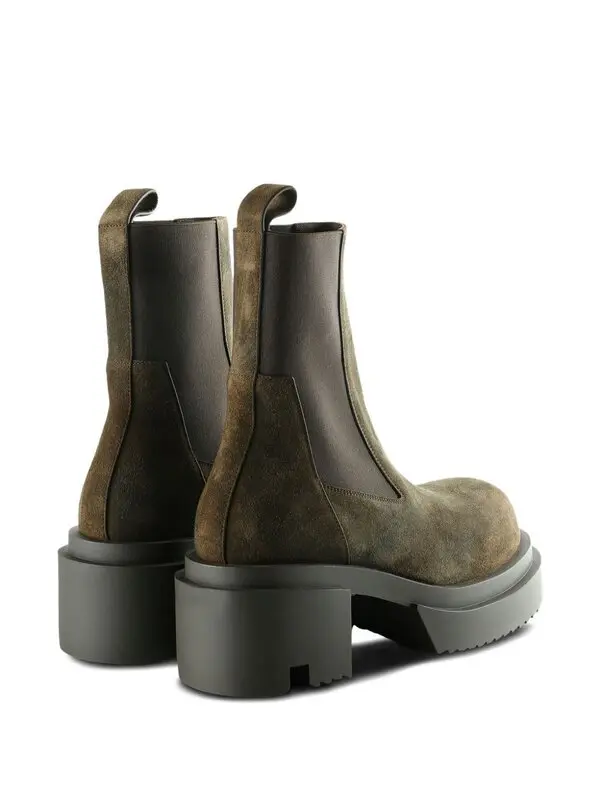 Rick Owens Suede Leather Boots - Multicolor
