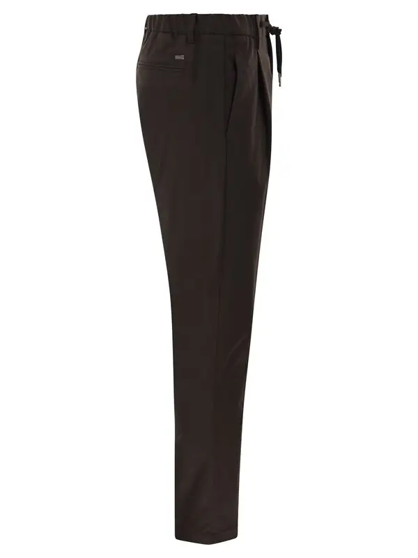 Herno Technical Fabric Drawstring Trousers