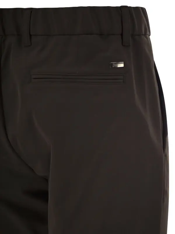 Herno Technical Fabric Drawstring Trousers - Brown