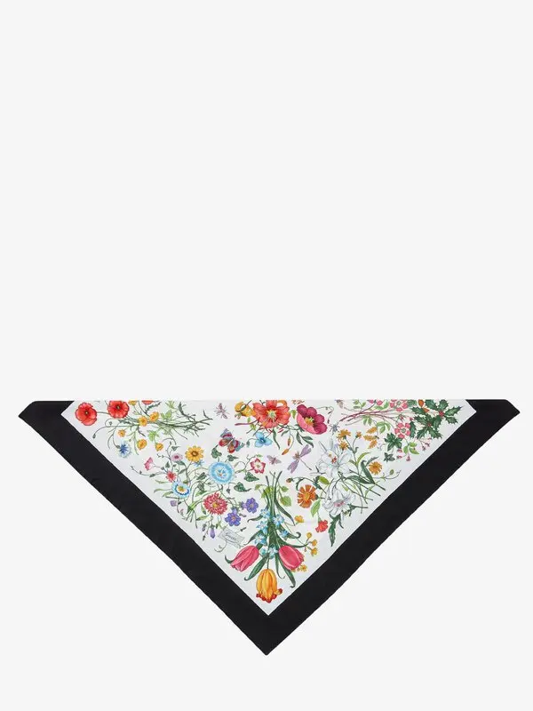 Gucci Silk Flora Print Hair Band - Multicolor