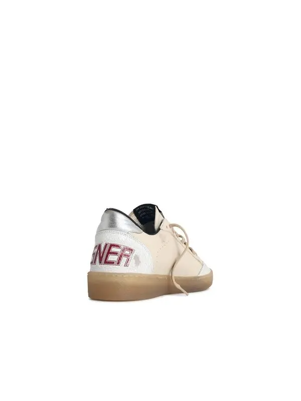 GOLDEN GOOSE Ball Star' Beige Leather Sneakers