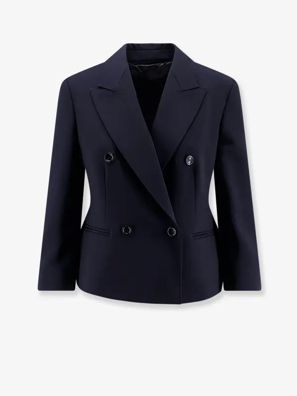Max Mara Stretch Virgin Wool Blazer - Multicolor