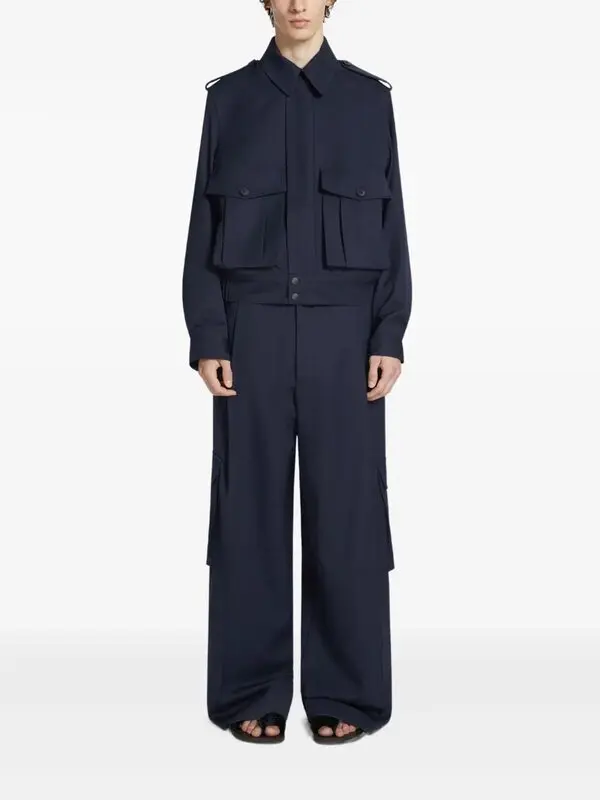 Dries Van Noten Piers Tris 1176 M.w.pants Nav