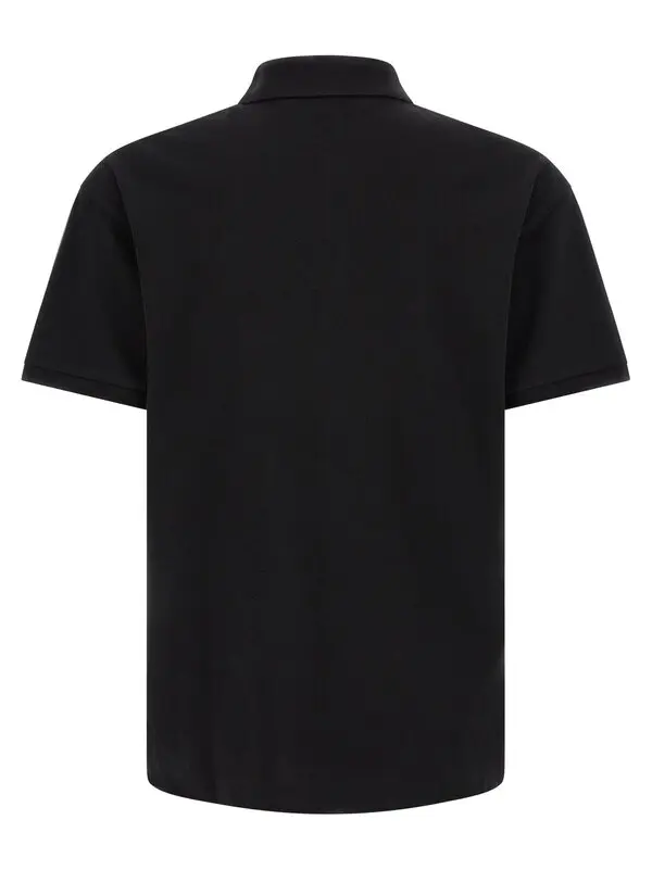 Palm Angels Logo Patch Polo Shirt - Black