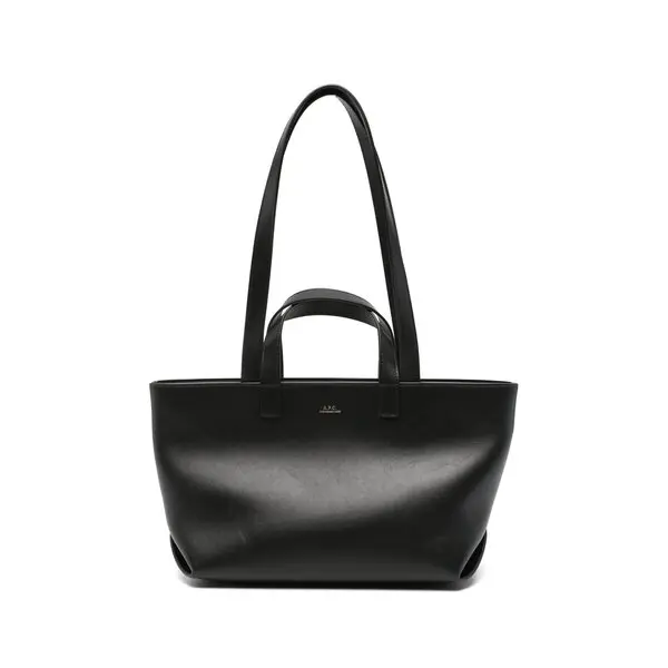 A.p.c. Leather Tote Bag - Black