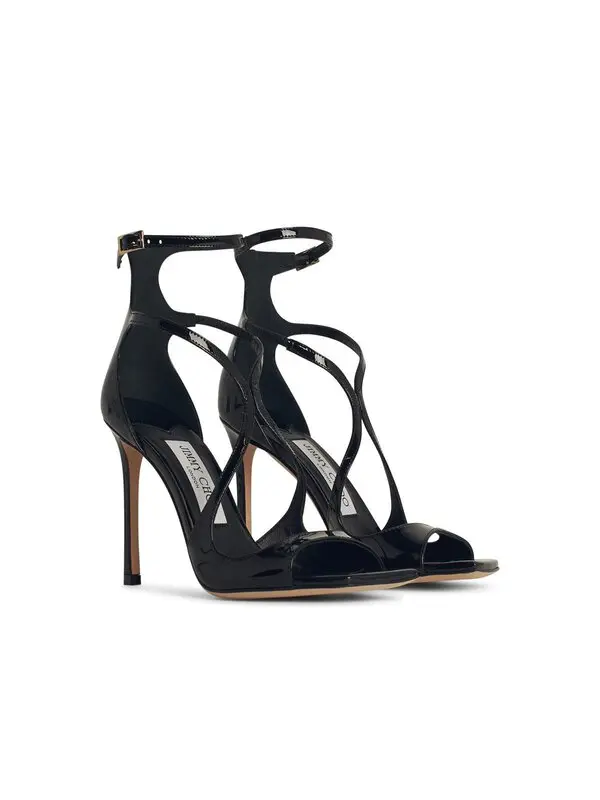 JIMMY CHOO Azia Sandals In Leather - Black