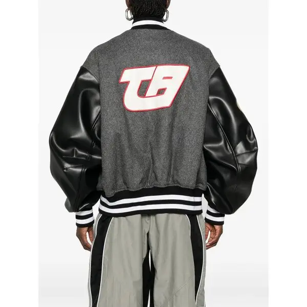 Attico Grey Jackets Bomber Jackets - Gray