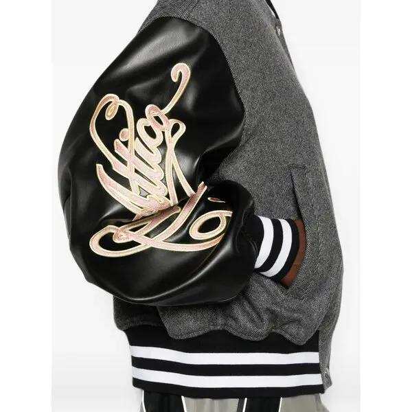 Attico Grey Jackets Bomber Jackets - Gray