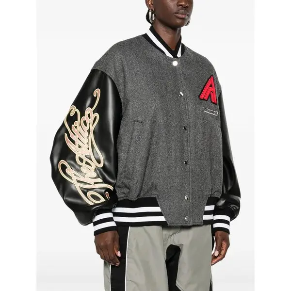 Attico Grey Jackets Bomber Jackets - Gray
