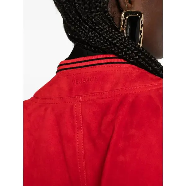 Versace Leather Jacket - Red
