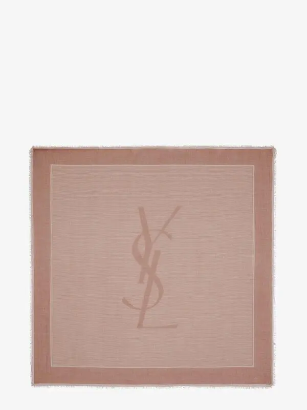 Saint Laurent Cassandre Cashmere And Silk Foulard - Multicolor