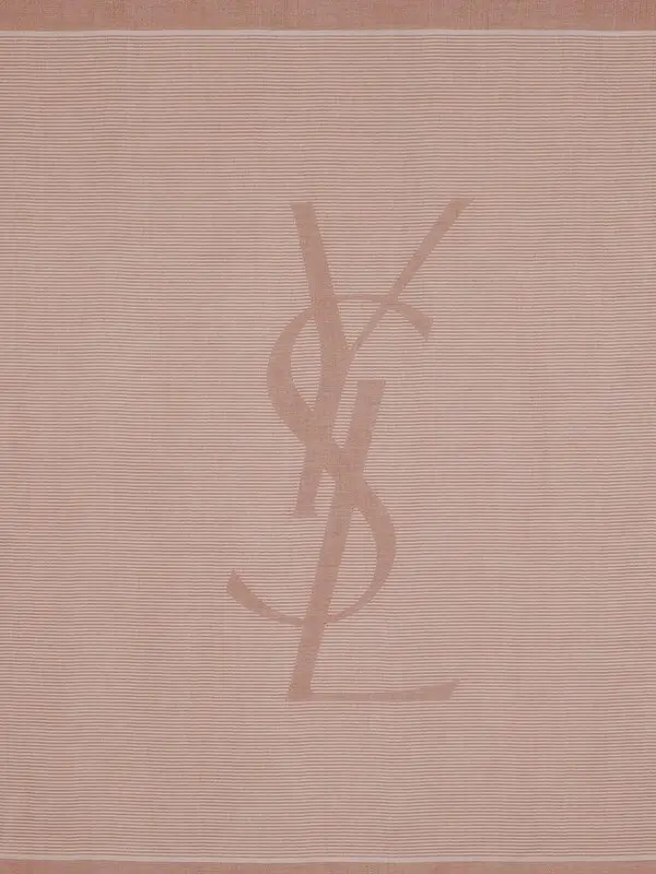 Saint Laurent Cassandre Cashmere And Silk Foulard - Multicolor