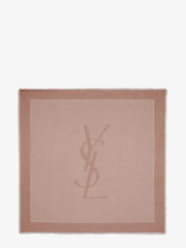 Saint Laurent Cassandre Cashmere And Silk Foulard - Multicolor
