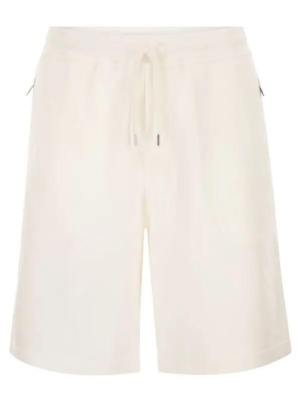 Brunello Cucinelli Techno Cotton Fleece Bermuda Shorts