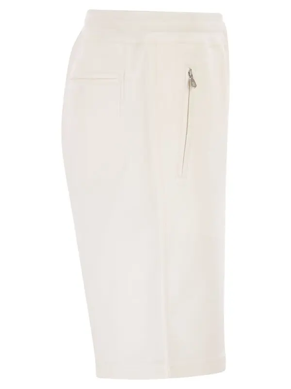Brunello Cucinelli Techno Cotton Fleece Bermuda Shorts