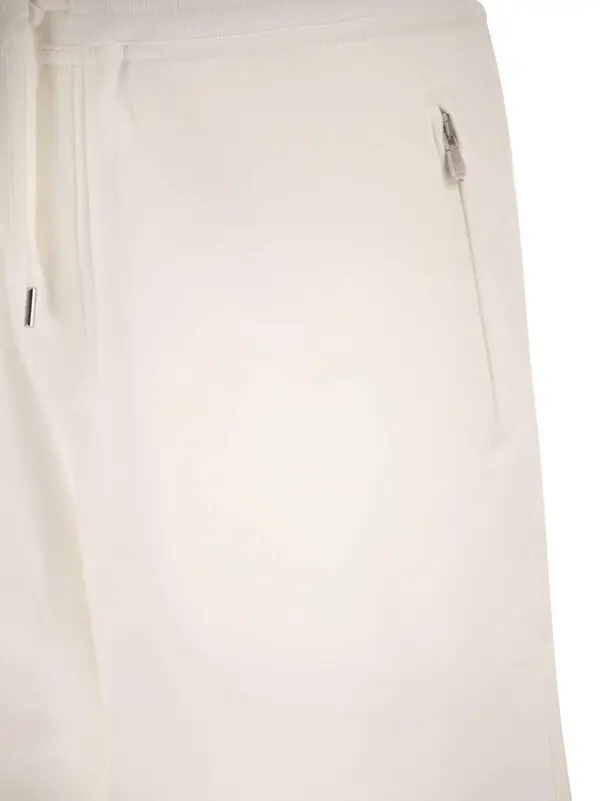 Brunello Cucinelli Techno Cotton Fleece Bermuda Shorts - White