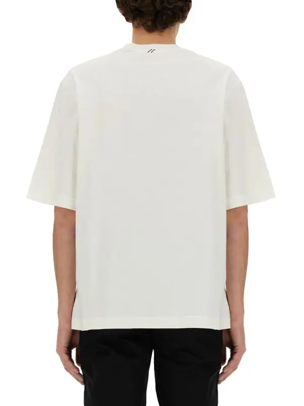 Burberry T-shir With Ekd Patch - White