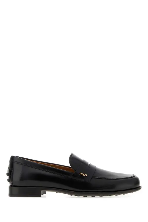 TOD'S Leather Loafers - Black