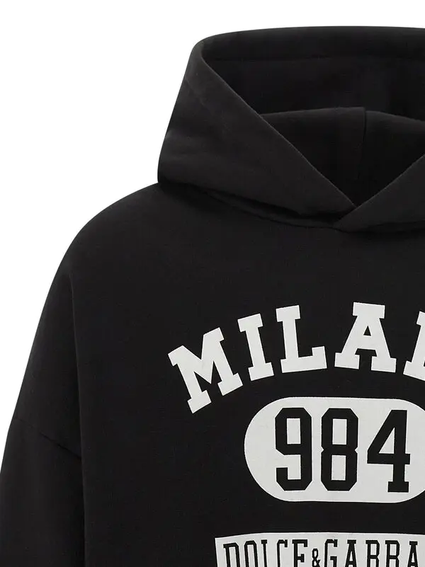 Dolce & Gabbana Flocked Print Hoodie