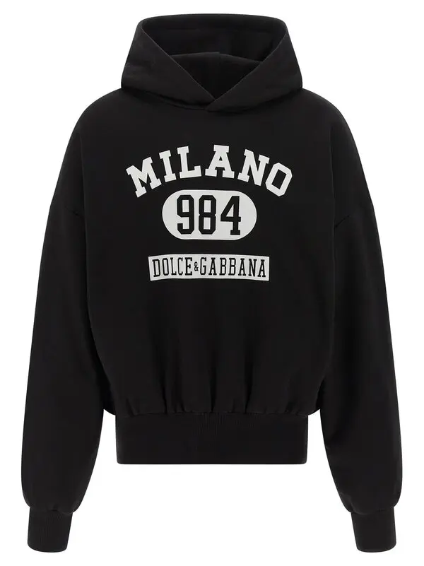 Dolce & Gabbana Flocked Print Hoodie - Multicolor