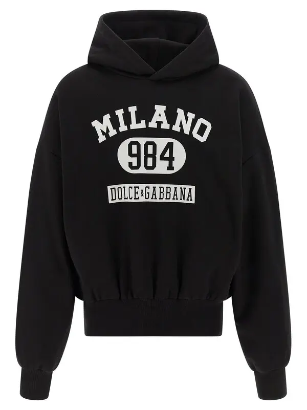Dolce & Gabbana Flocked Print Hoodie - Multicolor