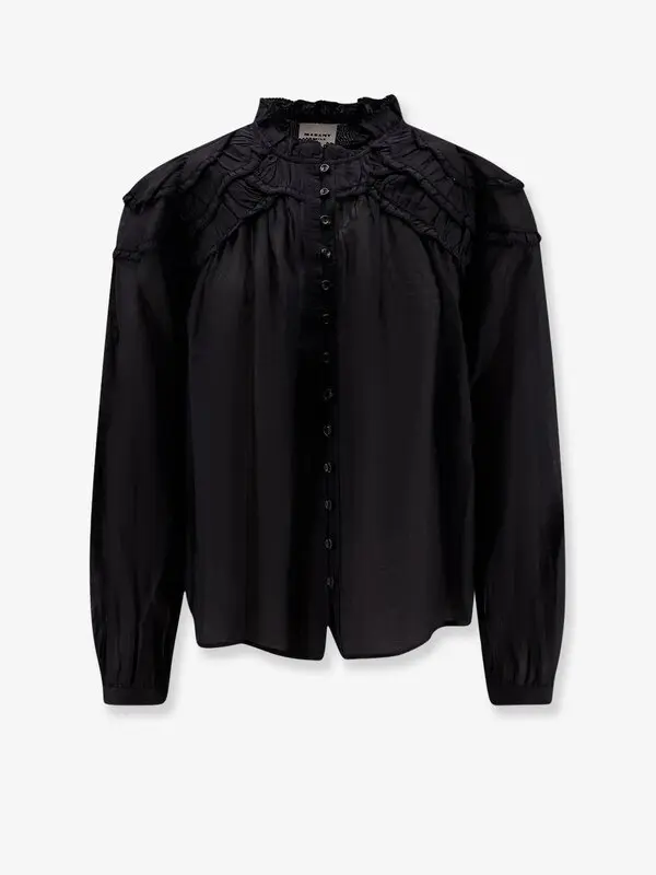 Isabel Marant Étoile Marant Christa Cotton And Viscose Shirt - Black
