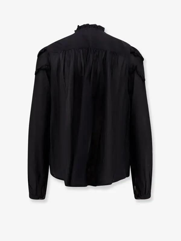 Isabel Marant Étoile Marant Christa Cotton And Viscose Shirt - Black