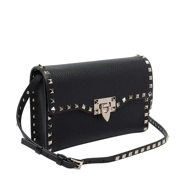 Valentino Garavani Small Rockstud Crossbody Bag - Gold