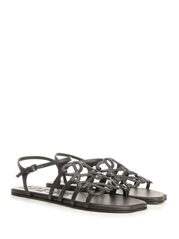 Loewe Petal Sandals - Brown
