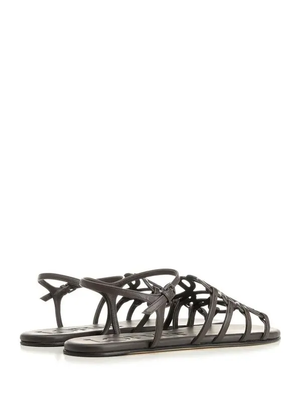 Loewe Petal Sandals - Brown