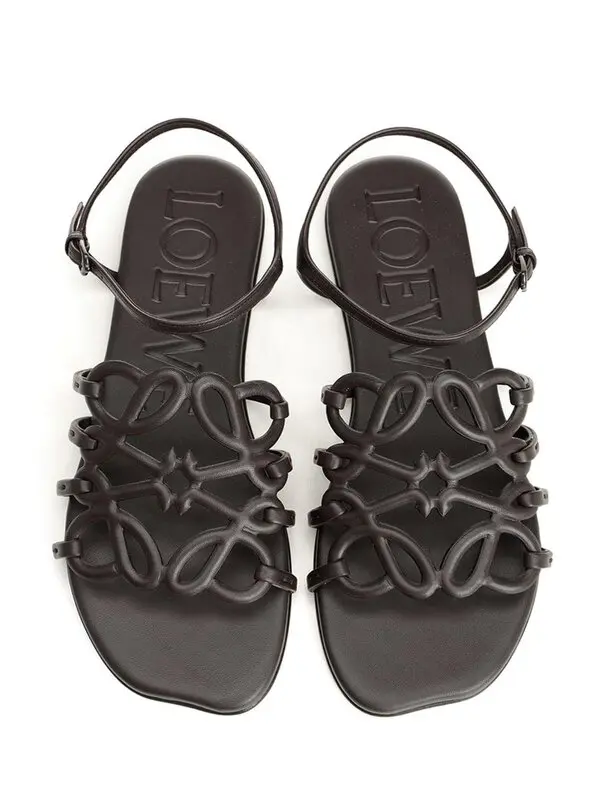 Loewe Petal Sandals - Brown