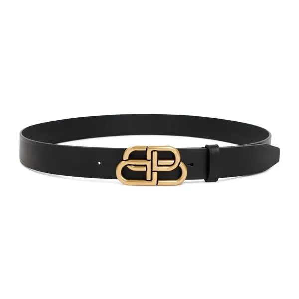 Balenciaga Bb Large Belt 35 - Black