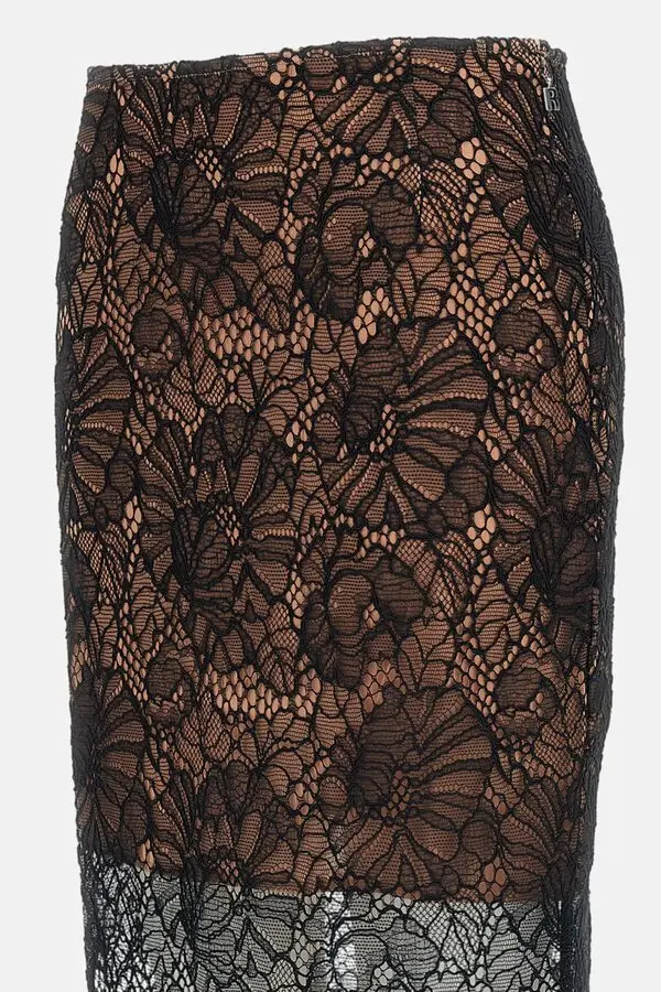 ROTATE BY BIRGER CHRISTENSEN Lace Midi Pencil Skirt - Multicolor
